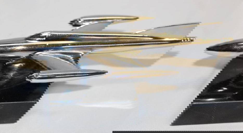 Gem Mfg Jet Airplane Radiator Mascot Hood Ornament