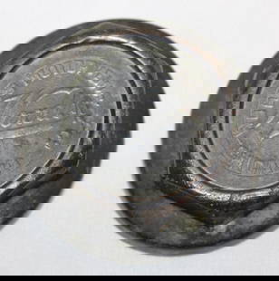 Woods Motor Vehicle Co Brass Threaded Hubcap