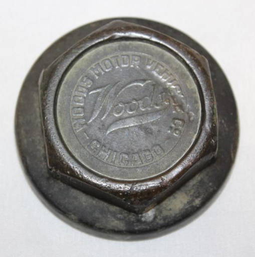 Woods Motor Vehicle Co Brass Threaded Hubcap