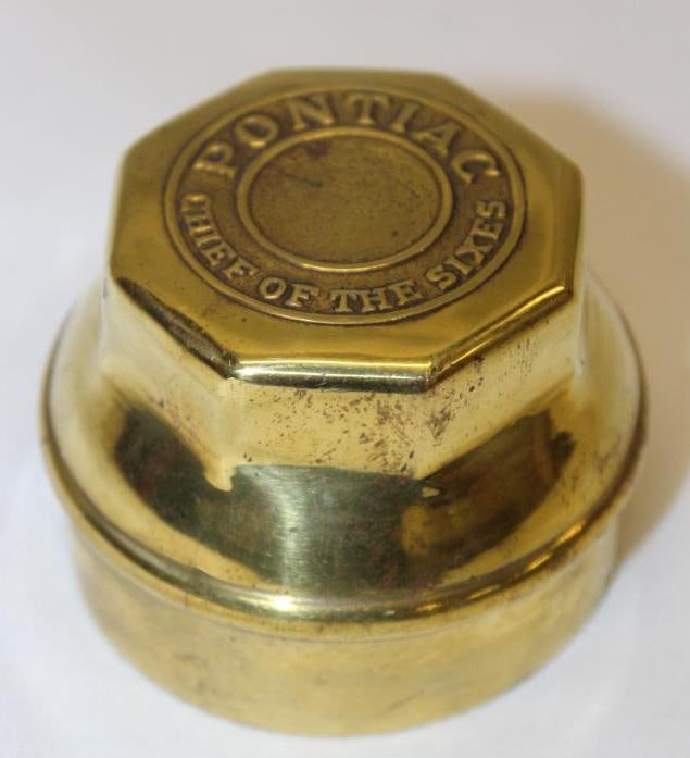 Pontiac Motor Car Co Brass Threaded Hubcap Auction