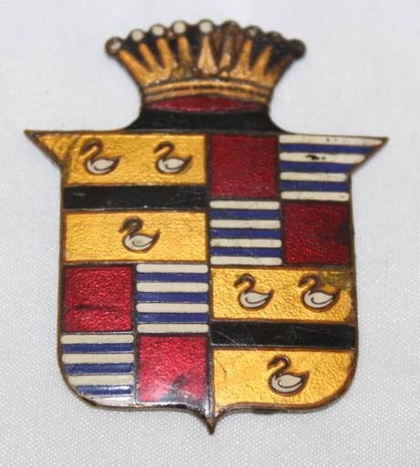 1915 Cadillac Motor Car Co Radiator Emblem Badge