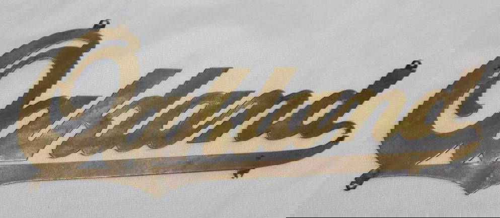 Pontiac Oakland Brass Radiator Script Emblem