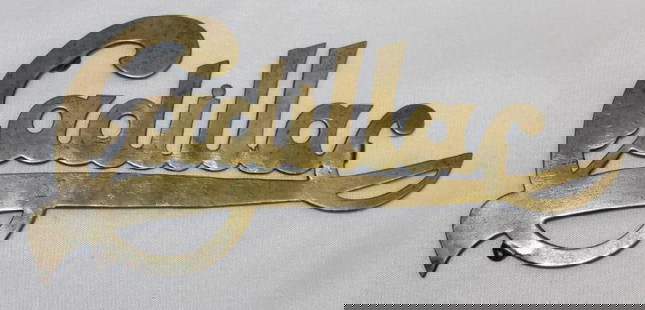 Auburn Motor Car Co Brass Radiator Script Emblem