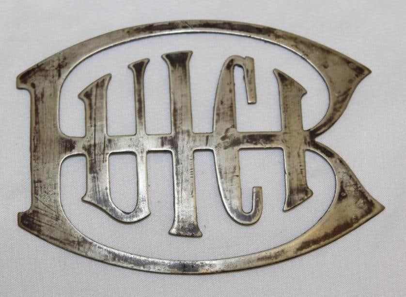 Buick Motor Car Co Brass Radiator Script Emblem