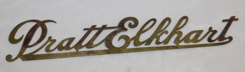 Pierce Arrow Brass Radiator Script Emblem Auction
