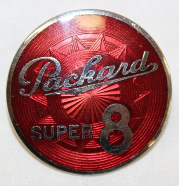 1938 1939 Packard Super 8 Radiator Emblem Badge