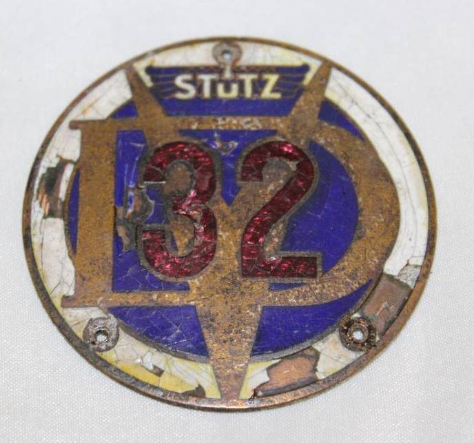 Stutz Dv32 Radiator Emblem Badge Auction