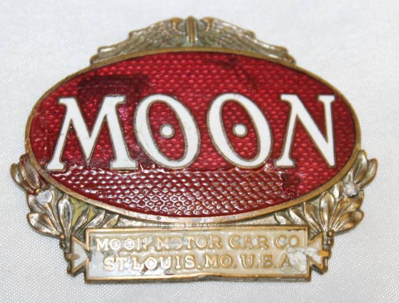 1921-1924 Moon Motor Car Co Radiator Emblem Badge Auction