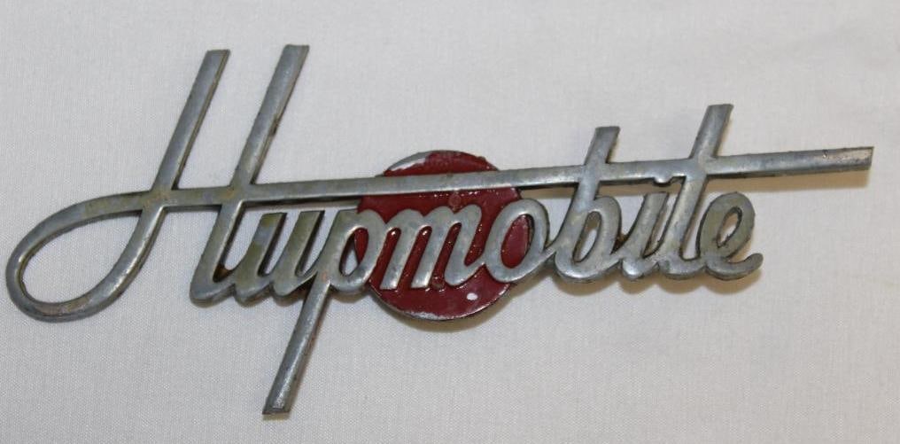 Hupmobile Radiator Script Emblem