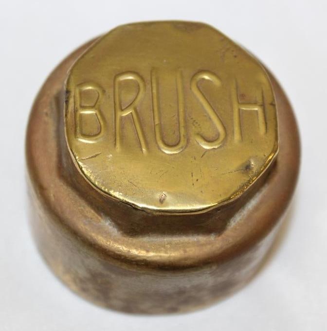 Brush Motor Car Co Brass Threaded Hubcap Auction