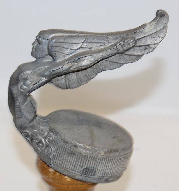 1928 Essex Winged God Radiator Mascot Hood Ornament Auction