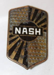 1927 1928 Nash Motor Car Co Instrument Panel Emblem Badge