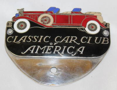 Ccca Classic Car Club 25th Anniversary License Plate Topper
