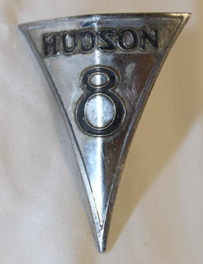 1937 Hudson 8 Motor Car Co Radiator Emblem Badge