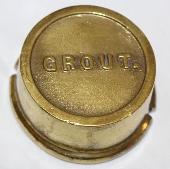 Grout Steamcar Brass Automobile Threaded Hubcap Auction