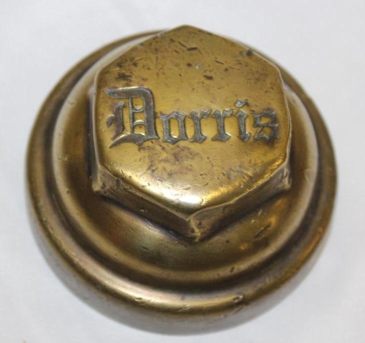 Dorris Motor Car Co Brass Automobile Threaded Hubcap Auction