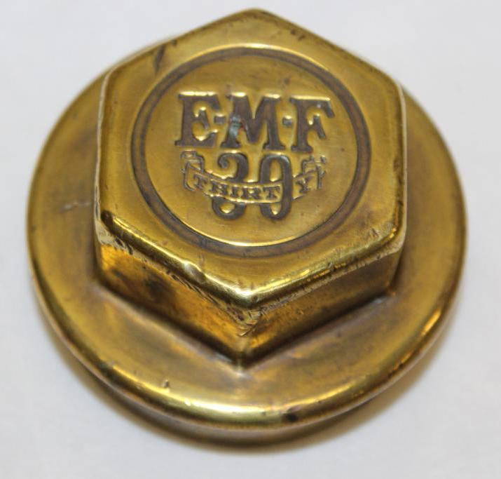 Emf 30 Motor Car Co Brass Automobile Threaded Hubcap Auction