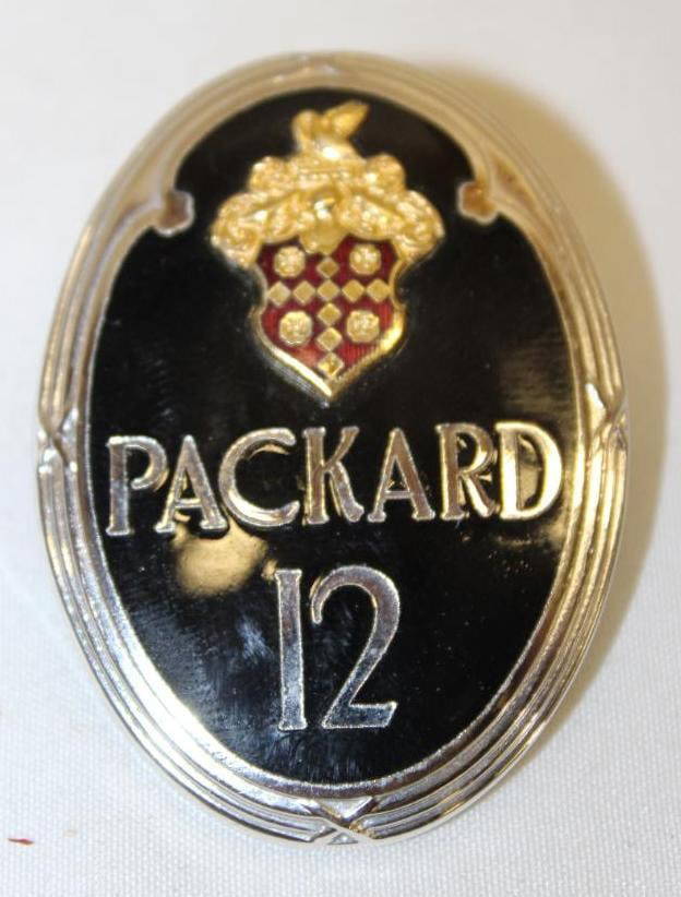 1933-1938 Packard Motor Car Co 12 Radiator Emblem Badge Auction