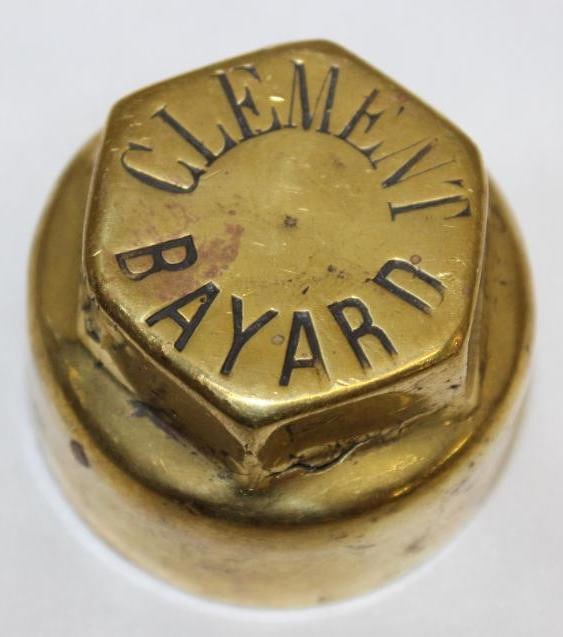 Clement Bayard Motor Car Co Brass Automobile Threaded Hubcap Auction
