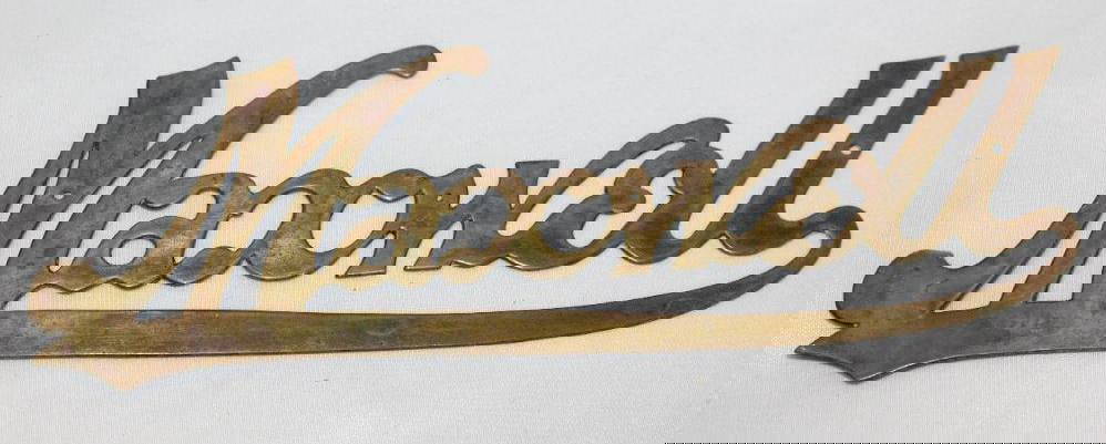 Brass Maxwell Radiator Script Emblem Auction