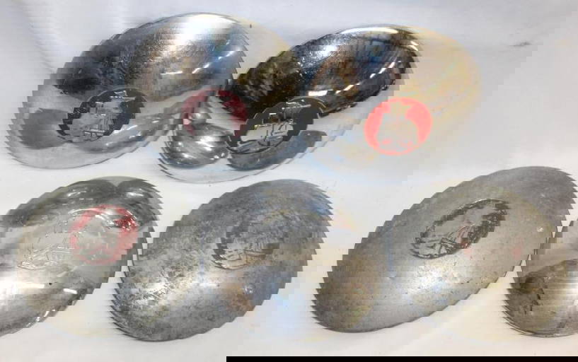 Set Of 5 1939 1941 Plymouth Dog Dish Hubcaps