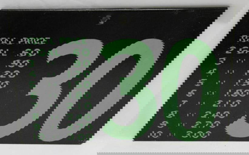 30â¢ Advertising Gas Pump Pricer Sign