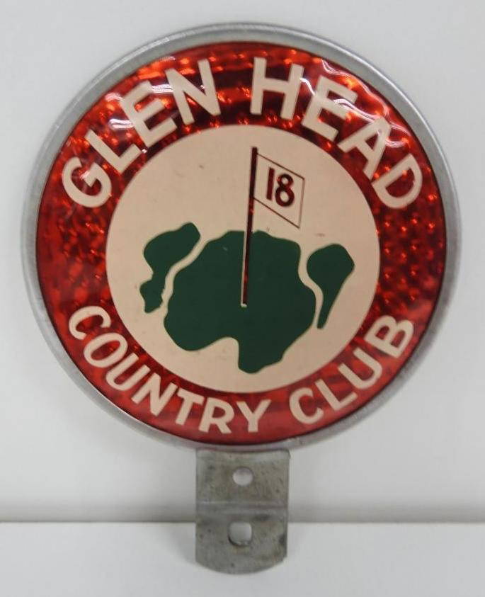 Glen Head Country Club License Plate Topper Auction