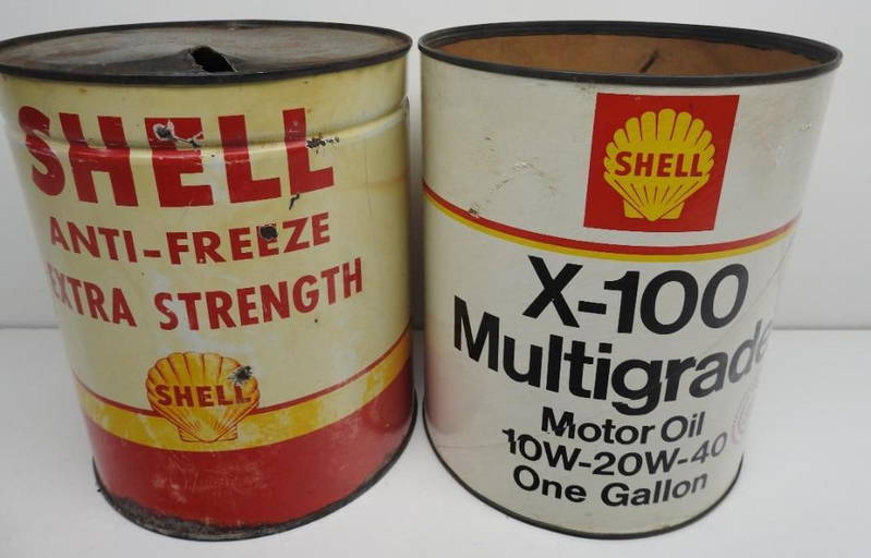 Shell Anti Freeze And X 100 Gallon Cans
