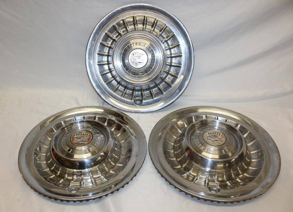 Group Of 3 1958 Cadillac Hubcaps Auction
