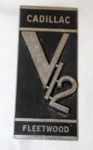1935 Cadillac Motor Car Co V8 Fleetwood Radiator Emblem Badge