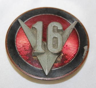 1930 Cadillac Motor Car Co V16 Radiator Emblem Badge