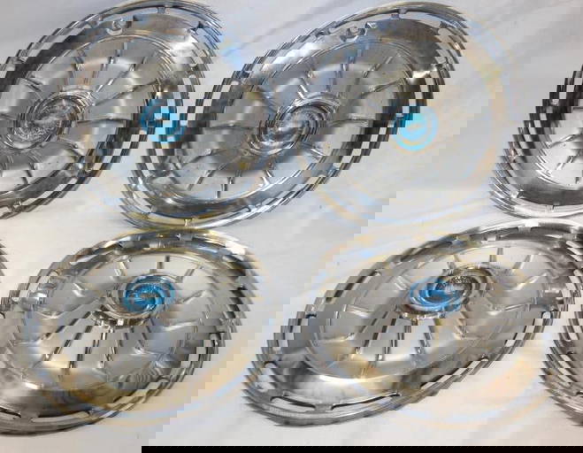 Set Of 4 1962 Chevrolet Hubcaps
