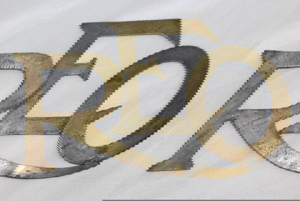 Reo Motor Car Co Brass Radiator Emblem Script Auction