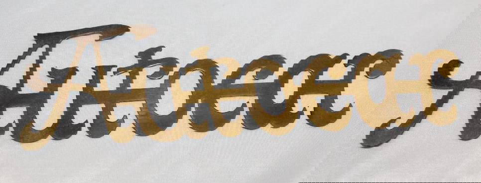 Autocar Brass Radiator Emblem Script Auction