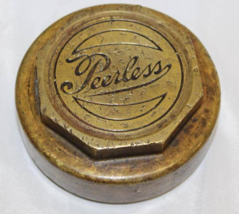 1910s Peerless Brass Threaded Hubcap Auction