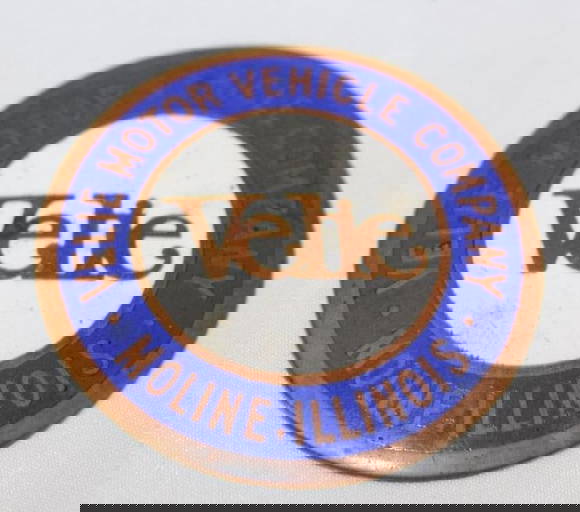 1909 1914 Velie Motor Car Co Radiator Emblem Badge