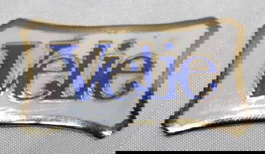 1909 1914 Velie Motor Car Co Radiator Emblem Badge