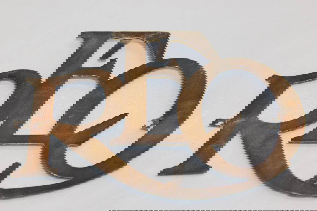 Reo Motor Car Co Brass Radiator Emblem Script Auction