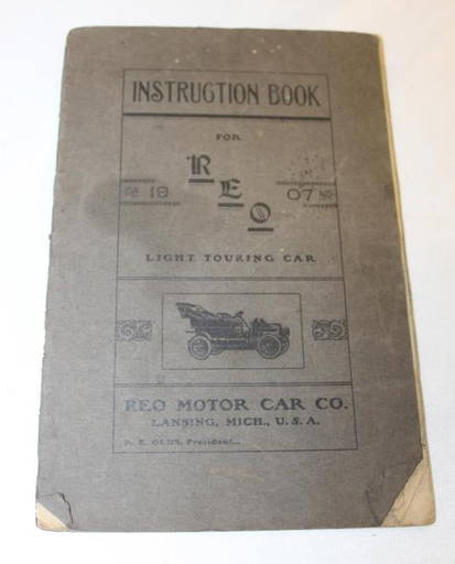 1907 Reo Motor Car Co Sales Brochure Book