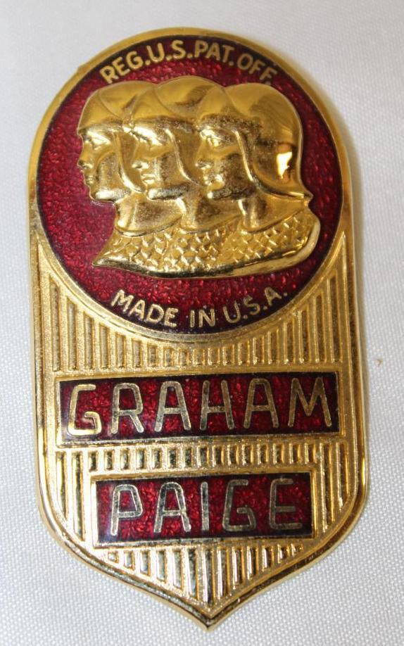1929 Graham Paige Radiator Emblem Badge Auction