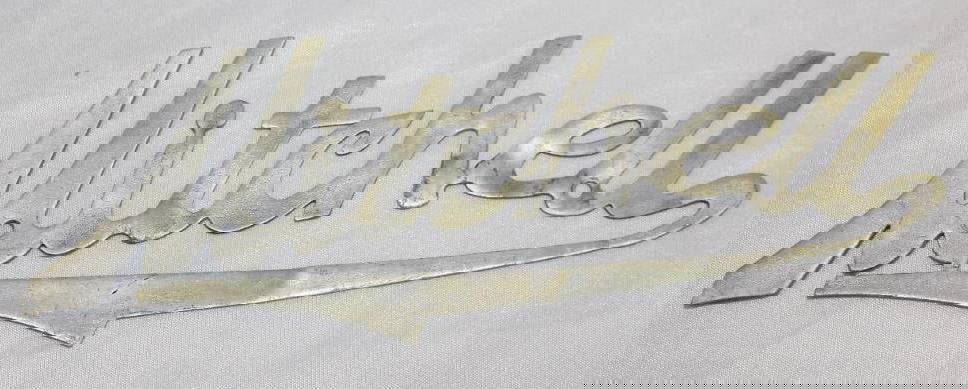 Mitchell Motor Car Co Radiator Emblem Script Auction