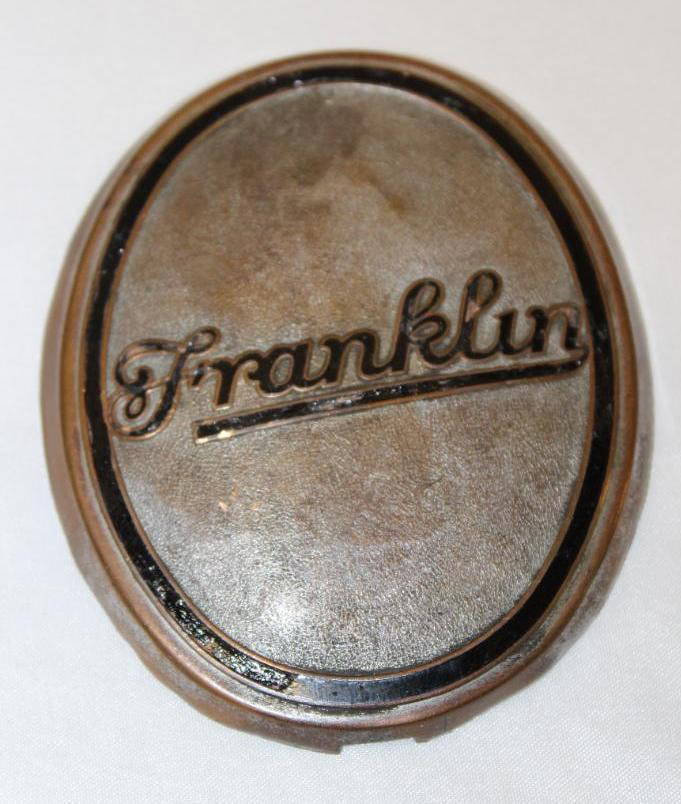 1933-1934 Franklin Motor Car Co Crank Hole Emblem Badge Auction