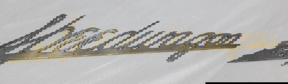 Reo Flying Cloud Radiator Emblem Script