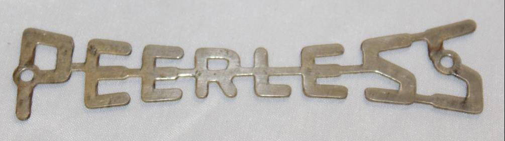 Peerless Motor Car Co Radiator Emblem Script Auction