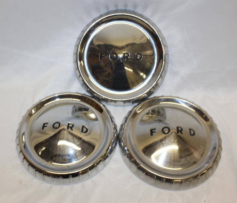 Group Of 3 1960-1963 Ford Hubcaps Auction