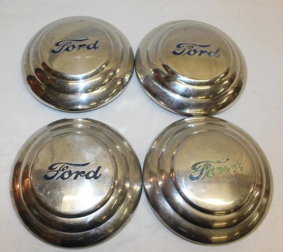 Set Of 4 1940 1942 Ford Hubcaps