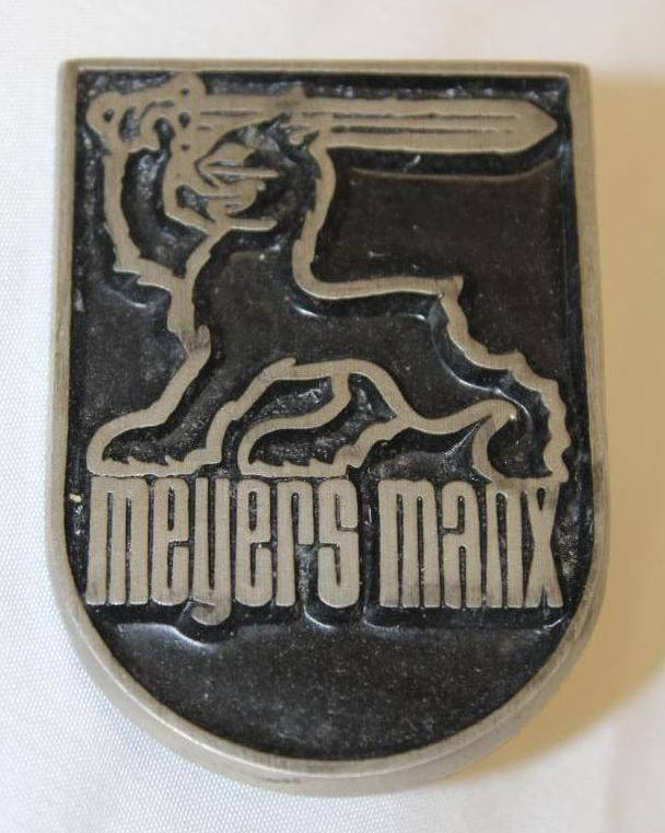 1964-1971 Meyers Manx Dunebuggy Emblem Badge Auction