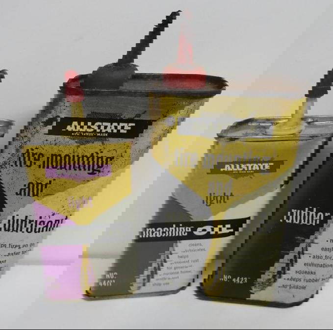 Pair Of Allstate Handy Oil Cans Auction