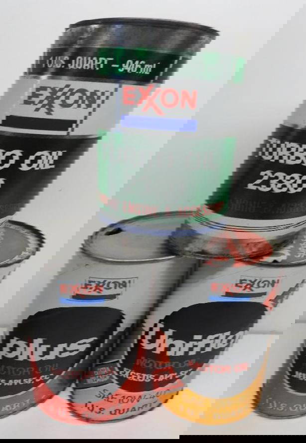 Group Of Exxon Quart Oil Cans Auction