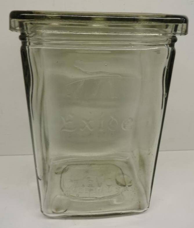 Exide Glass Battery Case Auction